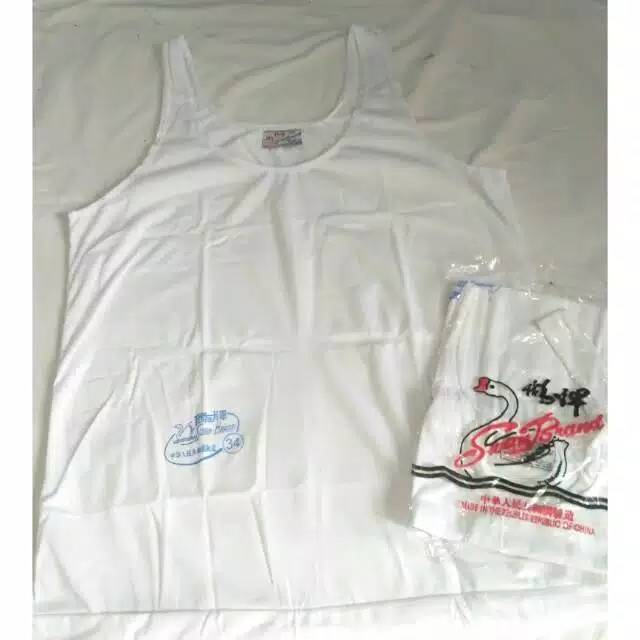 Jual Singlet swan brand/pakai dalam pria 1pack isi 6pcs/3pcs | Shopee ...