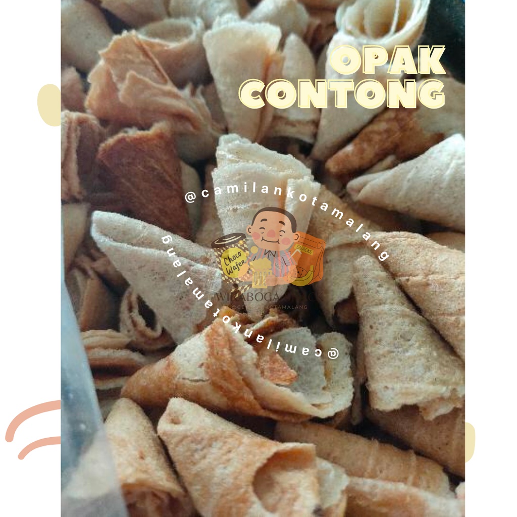 Jual OPAK CONTONG/ KUE KERING OPAK CONTONG mini /JAJANAN JADOEL ...