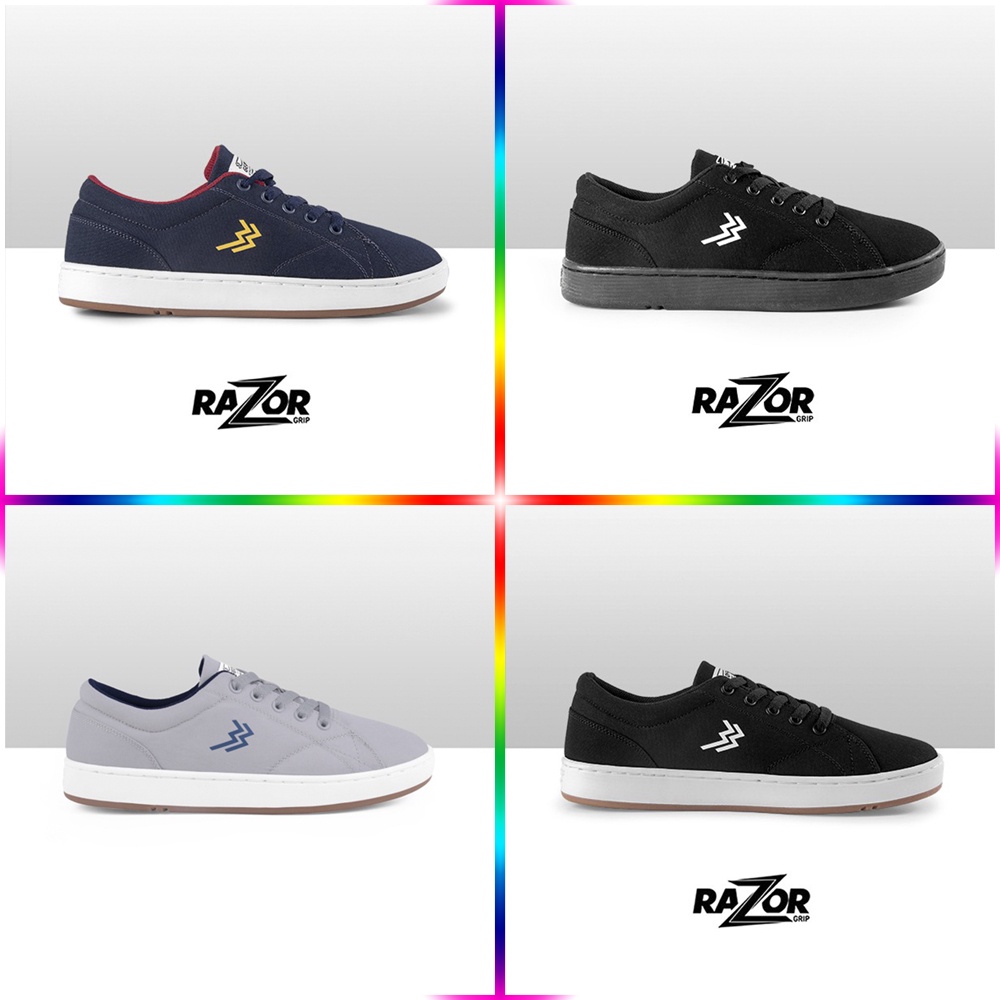 Jual Sepatu Geoff Max Original Everlane All Black White Gum Navy Grey ...