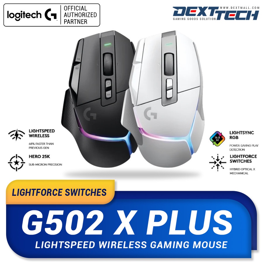 Jual Logitech G502X PLUS RGB Lightspeed Wireless Gaming Mouse | Shopee ...