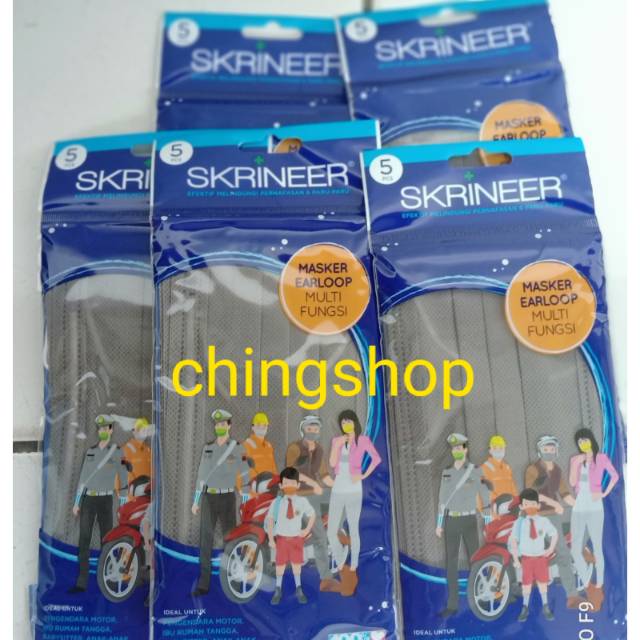 Jual MASKER SKRINEER(MASKER EARLOOP MULTI FUNGSI) | Shopee Indonesia