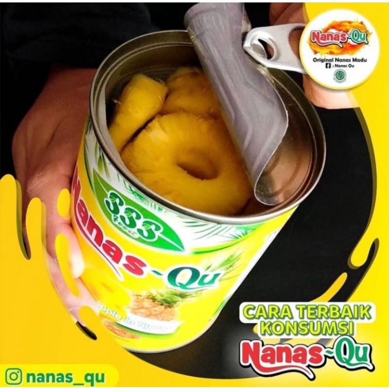 Jual Manisan Buah Nanas Madu Pemalang Pineapple Cocktails Syrup Carica Buah Kaleng Shopee