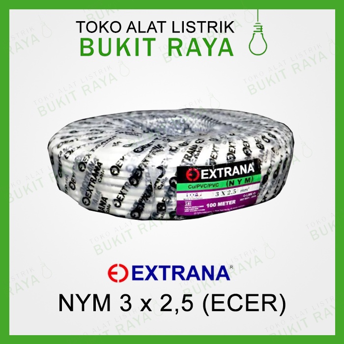 Jual EXTNYM325 Extrana Kabel NYM 3 x 2,5 ECERAN Harga Per Meter ...