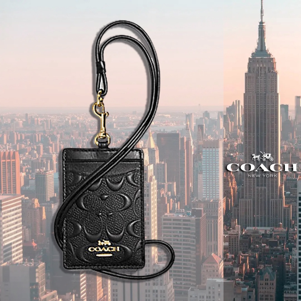 Jual Lanyard Coach Metal LOGO ID Card Holder Name Tag Delapan Warna ...