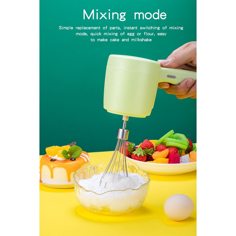Jual Mini chopper Hand mixer 2in1 Blender Mini Blender Daging Portable ...