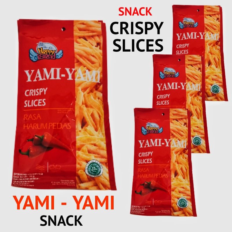 Jual [PROMO] YAMI-YAMI CRISPY SLICES SNACK 35 g.RASA HARUM PEDAS ...