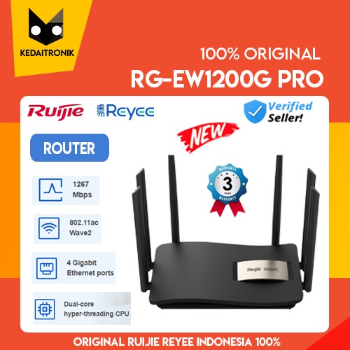 Jual NEW Router Ruijie Reyee RG-EW1200G PRO 1300M Dual-band Gigabit MU ...