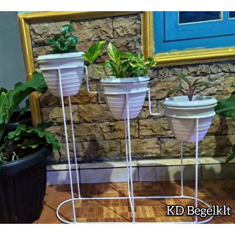 Jual Standing Pot TANGGA susun / Rak Bunga Besi Minimalis Murah ...