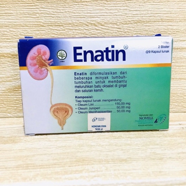 Jual ENATIN KAPSUL LUNAK | PERSTRIP/PERLEMBAR | ENATIN ISI 9 KAPSUL ...