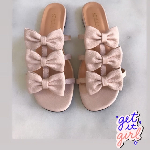 Jual Scilla Bow Sandal (Flat) | Shopee Indonesia