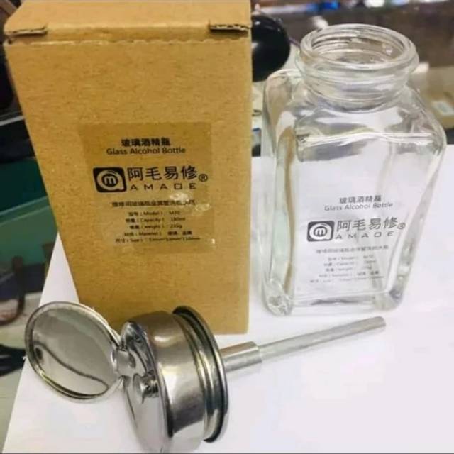 Jual Botol Thinner Kaca Tempat Tinner Kaca Tempat Alkohol Amaoe Japan Original | Shopee Indonesia