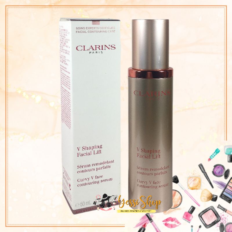 Jual CLARINS V SHAPING FACIAL LIFT CURVY V FACE CONTOURING SERUM 50ML ...