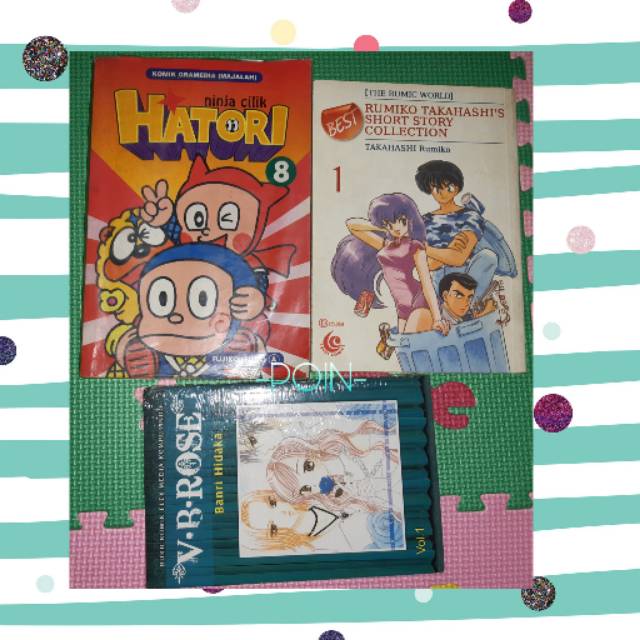Jual Buku komik limaribuan (Ninja Hatori,kurochan,Dulken,QED,VB Rose ...