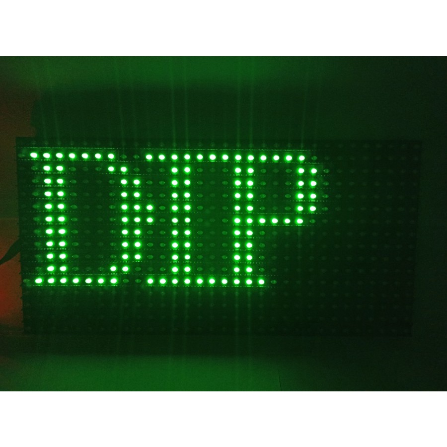 Jual Panel Module Modul LED P10 Running Text DIP Hijau Green Outdoor ...