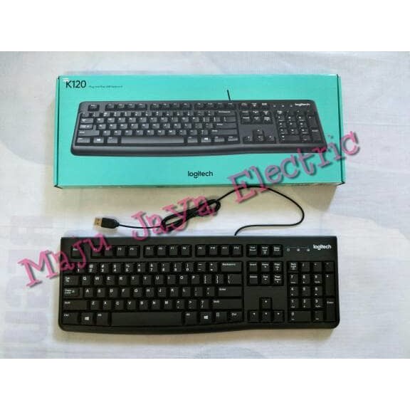 Jual Keyboard Logitech Kabel USB Cable K-120 Original K120 Ori 100% ...
