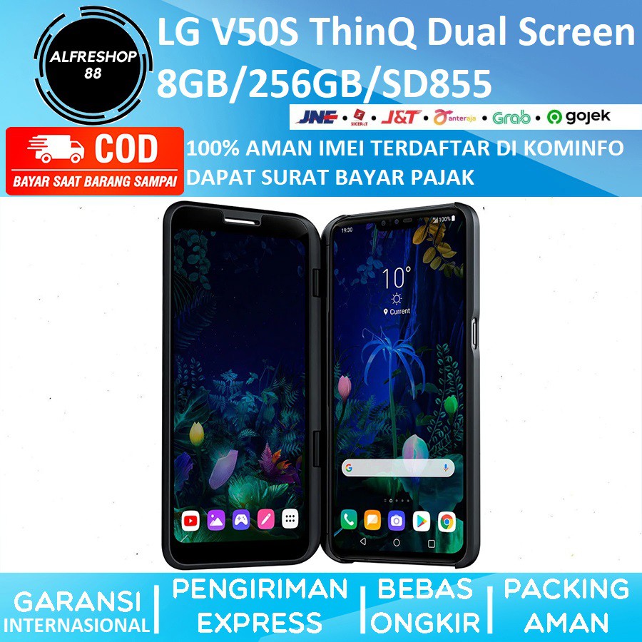 Jual LG V50S ThinQ Dual Screen 8GB 256GB Snapdragon SD855 | Shopee Indonesia