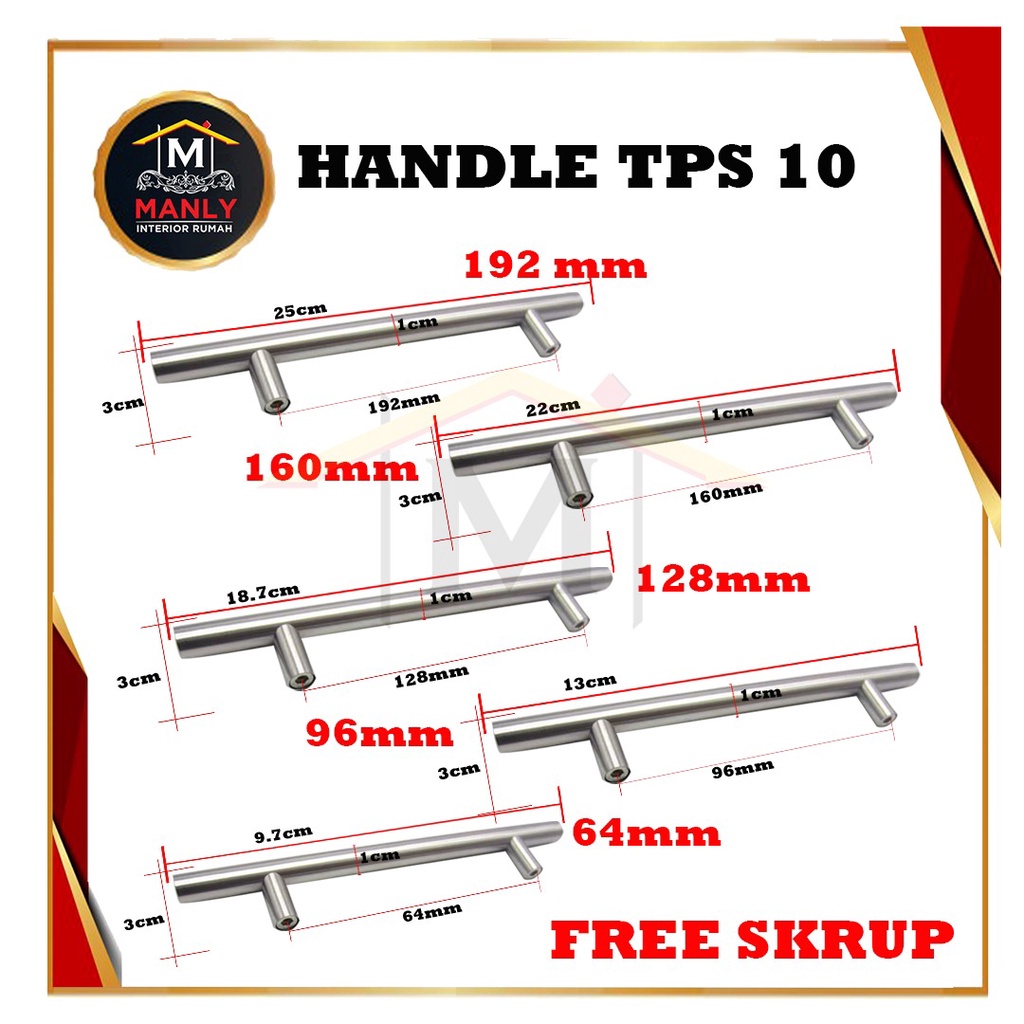 Jual Tarikan TPS 10 / Handel Pipa Bulat Stainless TPS 10 / Handle ...