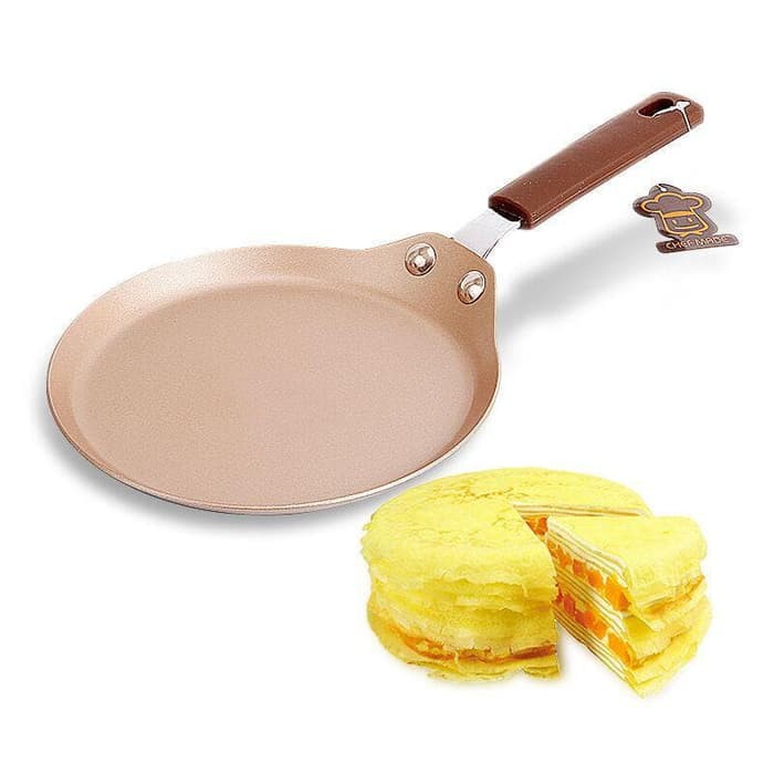 Jual Wk9115 Non stick crepe pan 6 Wajan datar crepes pan CHEFMADE ...