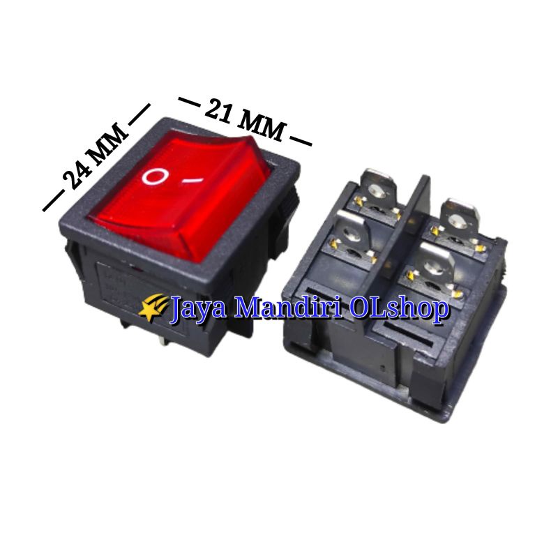 Jual Saklar Lampu Switch Lampu 4pin 21 X 24mm Shopee Indonesia