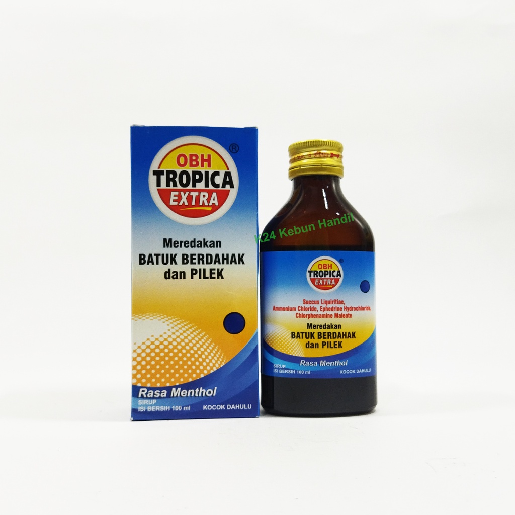 Jual OBH TROPICA EXTRA RASA MENTOL SIRUP 100 ML | Shopee Indonesia