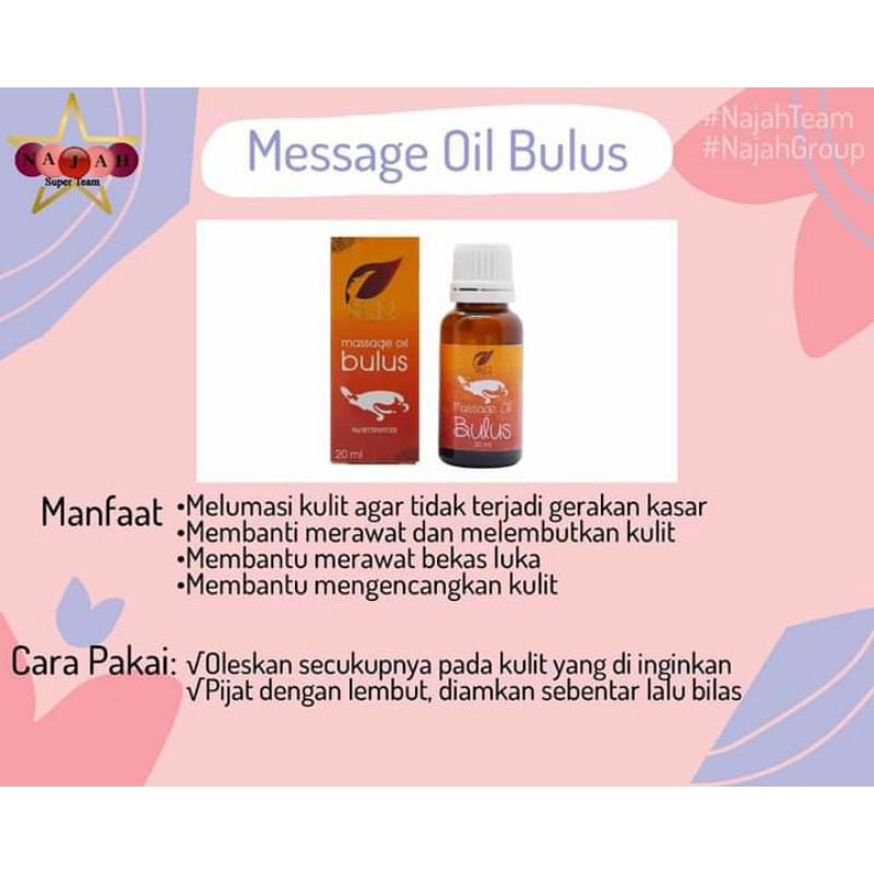 Jual minyak bulus/message oil/solusi strechmark/kulit kencang | Shopee ...