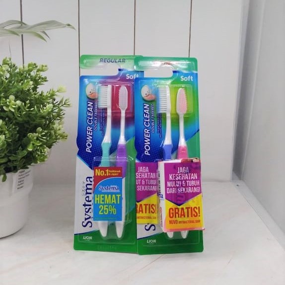 Jual Sikat Gigi Systema Power Clean Isi 2Pcs Big/Regular | Shopee Indonesia