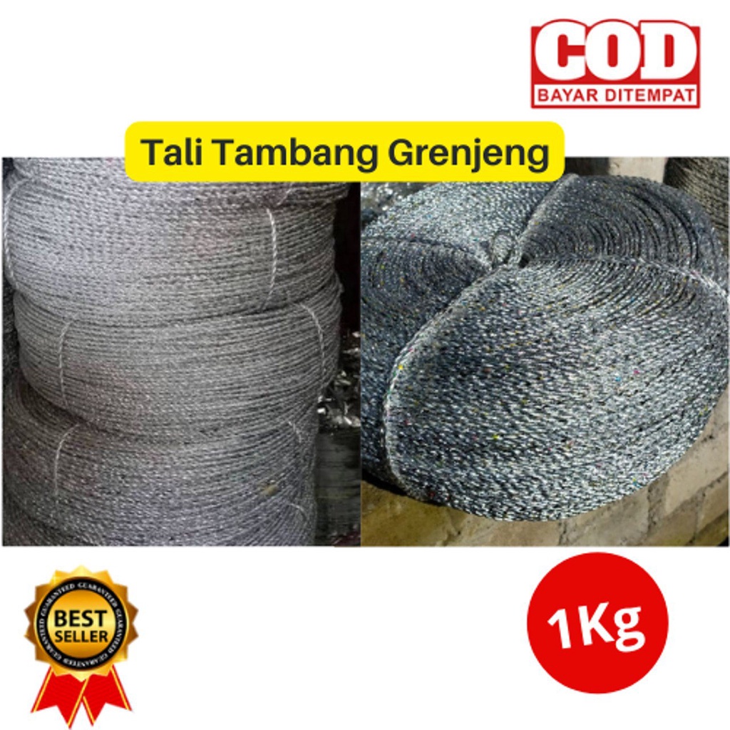 Jual Tali Terpal Tali Kolam Terpal Tambang Grenjeng Perak Kontruksi ...