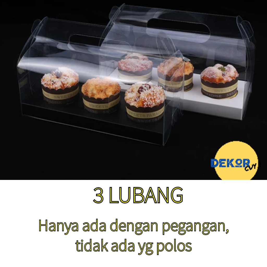 Jual BOX CUPCAKE Box Muffin Box Kue Ulang Tahun Packaging Kue Box Mika ...
