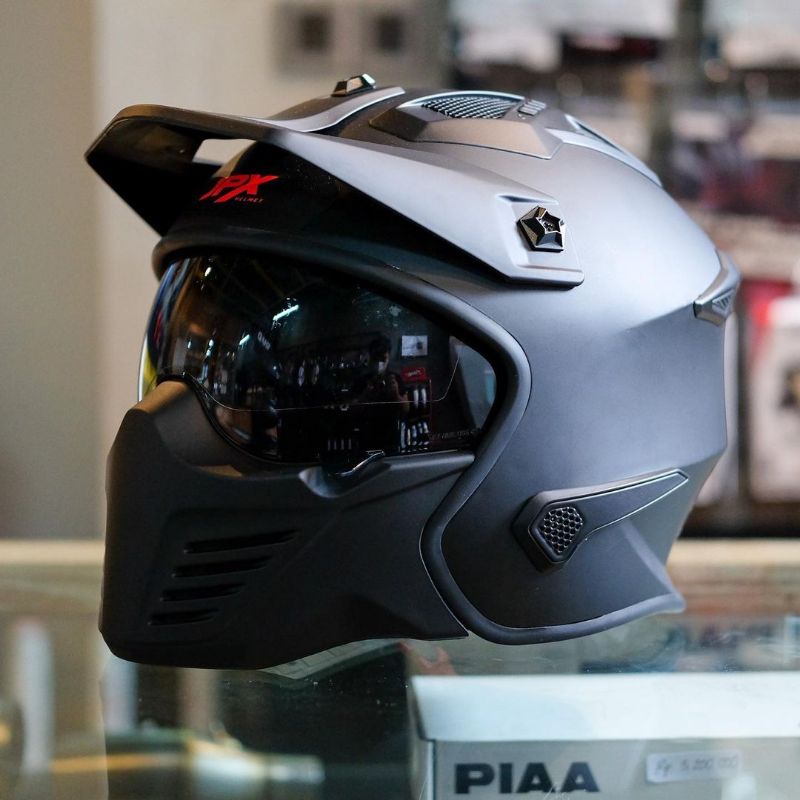 Jual HELM JPX MX 726 R BLACK DOFF HELM SEMICROSS JPX MX726R HITAM DOFF HELM MOTOCROSS JPX MX ...