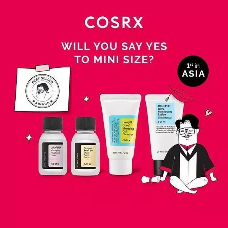 Jual COSRX Favorites Best sellers Set | Travel Kit | Mini Size | Shopee ...