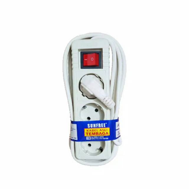Jual Stop Kontak/Colokan Listrik 1.5 Meter 3 Lubang + Switch on off SNI ...
