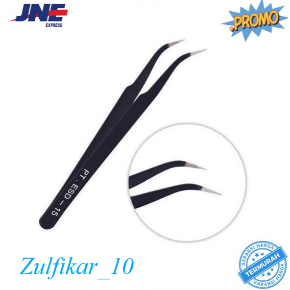 Jual Pinset Siku Laboratorium Tweezers Antistatic - ESD-15 Eagle Beak ...