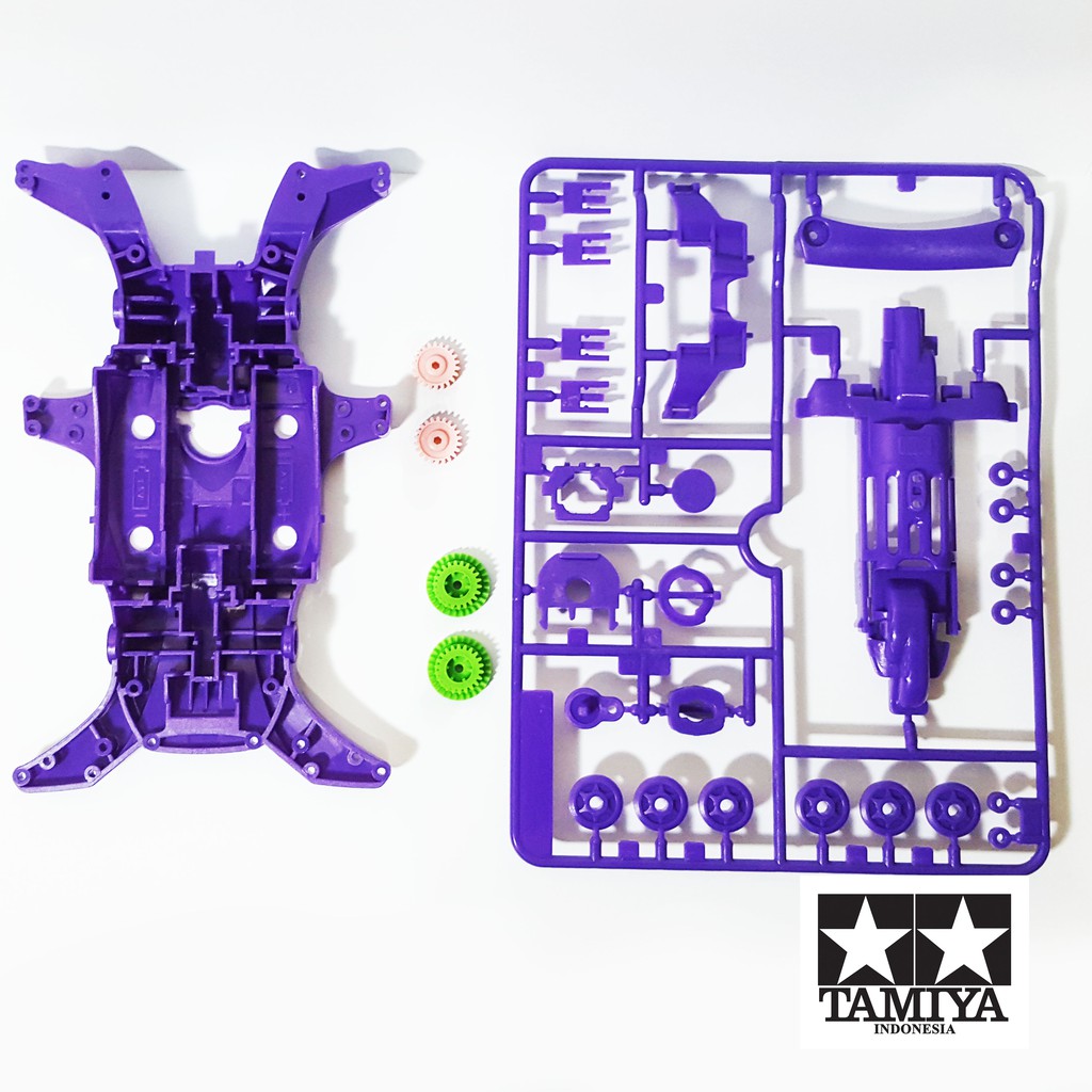 Jual Rep Tamiya - MA Chassis Aftermarket Set (Purple) & MA Gear Set ...
