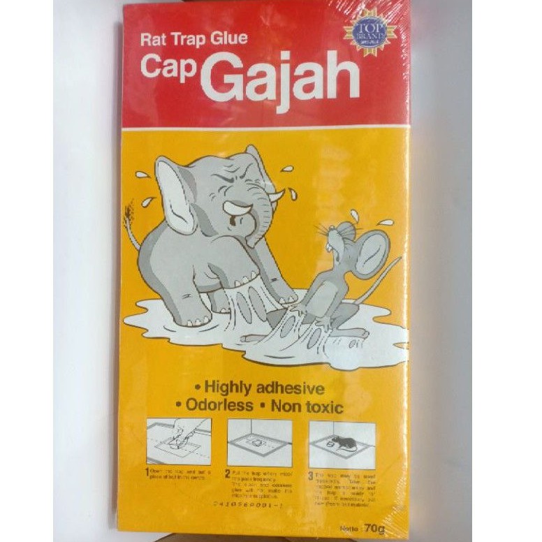 Jual Cap gajah lem tikus trap 70g | Shopee Indonesia