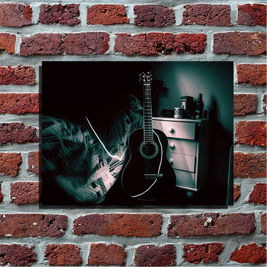 Jual Poster GITAR Hiasan Dinding Poster Kayu Walldekor Pajangan Tembok ...