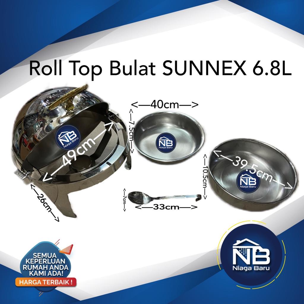 Jual ROLLTOP SUNNEX BULAT / ROUND 6.8 LITER PEMANAS ROLL TOP | Shopee ...