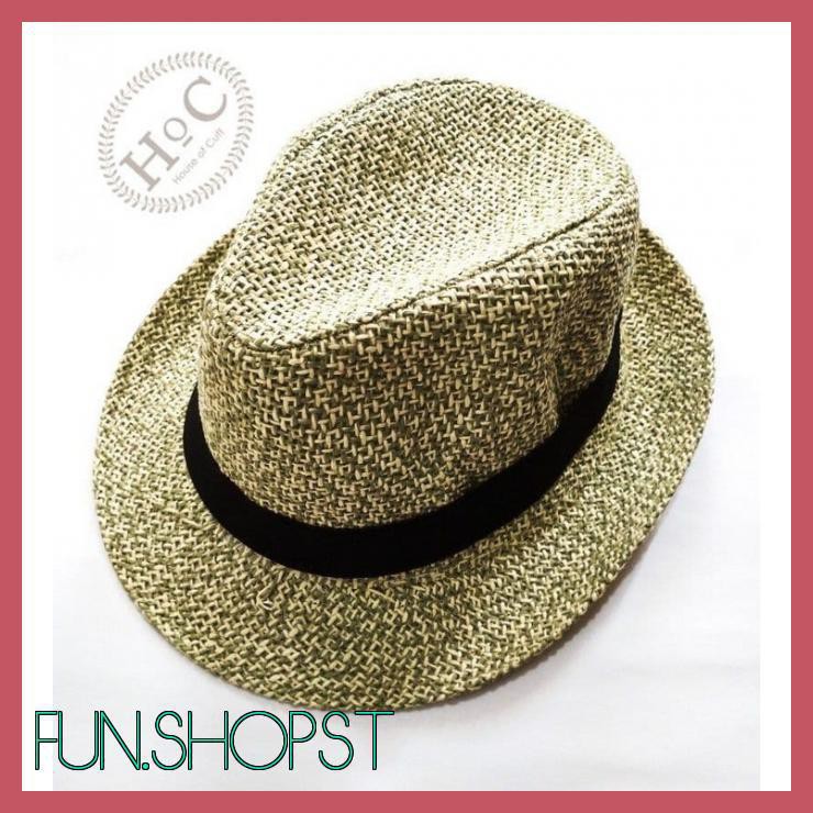 Jual HOUSEOFCUFF TOPI FEDORA HAT GREEN ABSTRACT FEDORA HAT | Shopee ...