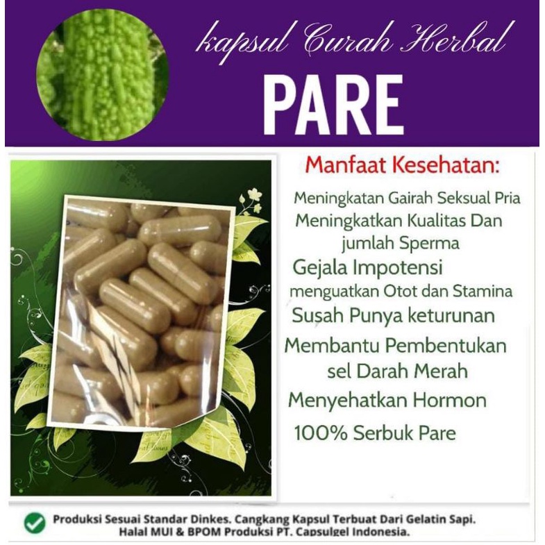 Jual PARE 100 kapsul menyehatkan Hormon | Shopee Indonesia