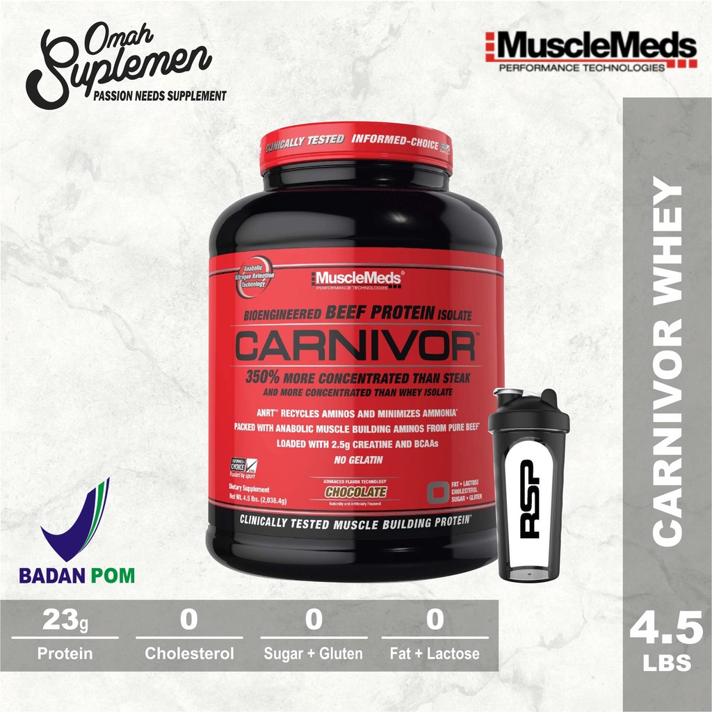 Jual Musclemeds Carnivor Whey 4,5 lbs carnivor whey 4,5lbs BPOM ...