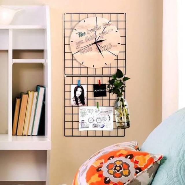 Jual SEGI 35x35cm grid wire mesh Hiasan dinding persegi hiasan dinding ...