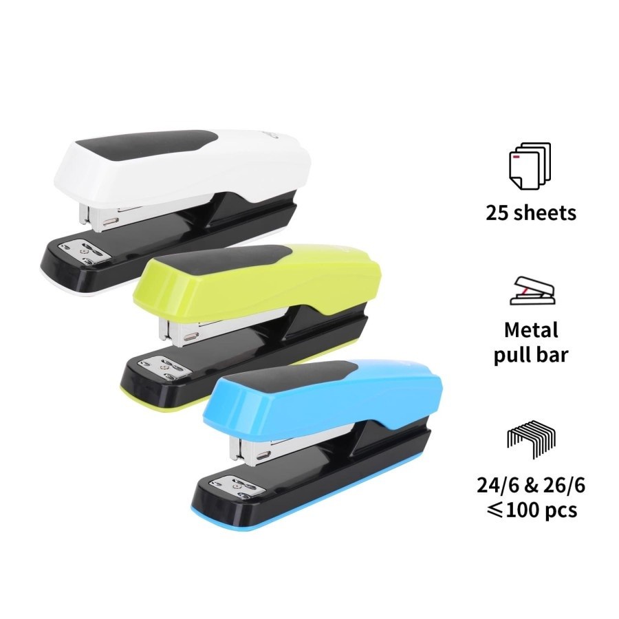 Jual Deli | Half-Strip Stapler Metal Vivid | 24/6 & 26/6 | E0427 ...