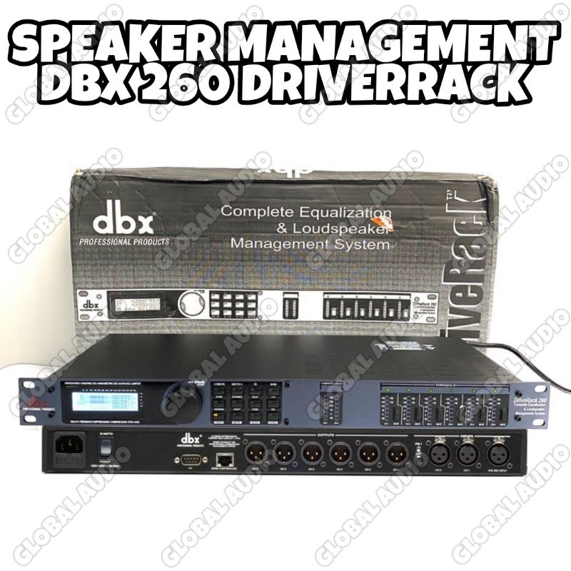 Jual Speaker Management DriveRack DBX 260 , DBX PA , DBX PA2 Grade A 3 pilihan Dbx bagus ( Bisa ...