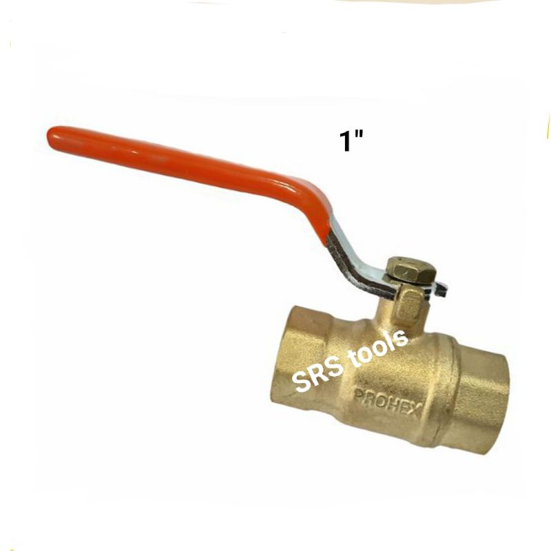 Jual Stop Kran / Ball Valve Kuningan 1 inch HASSTON Prohex (0690-100) | Shopee Indonesia