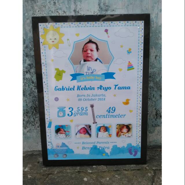 Jual Biodata Bayi / Baby Frame | Shopee Indonesia