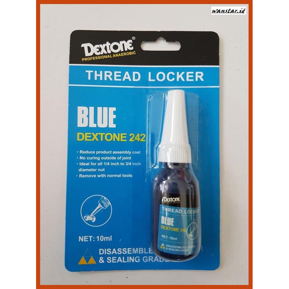 Jual TAKEREP- LEM TRIMPOT BAUT DEXTONE. BAUT THREAD LOCKER BLUE 242 ...