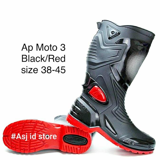 Jual SEPATU BOOT AP MOTO 3 - Sepatu biker pembalap motor trail & road ...