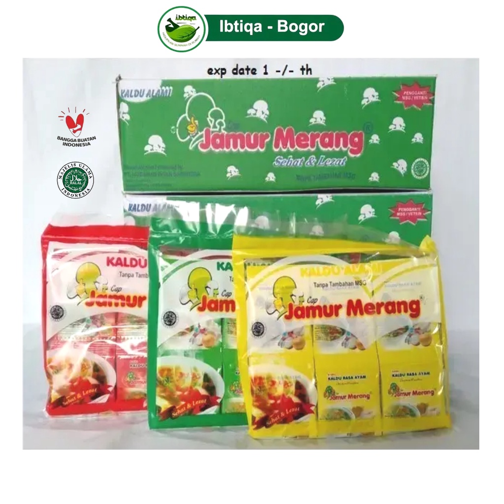 Jual 1 Dus Kaldu Alami Cap Jamur Merang Penyedap Rasa Non MSG 100% ...
