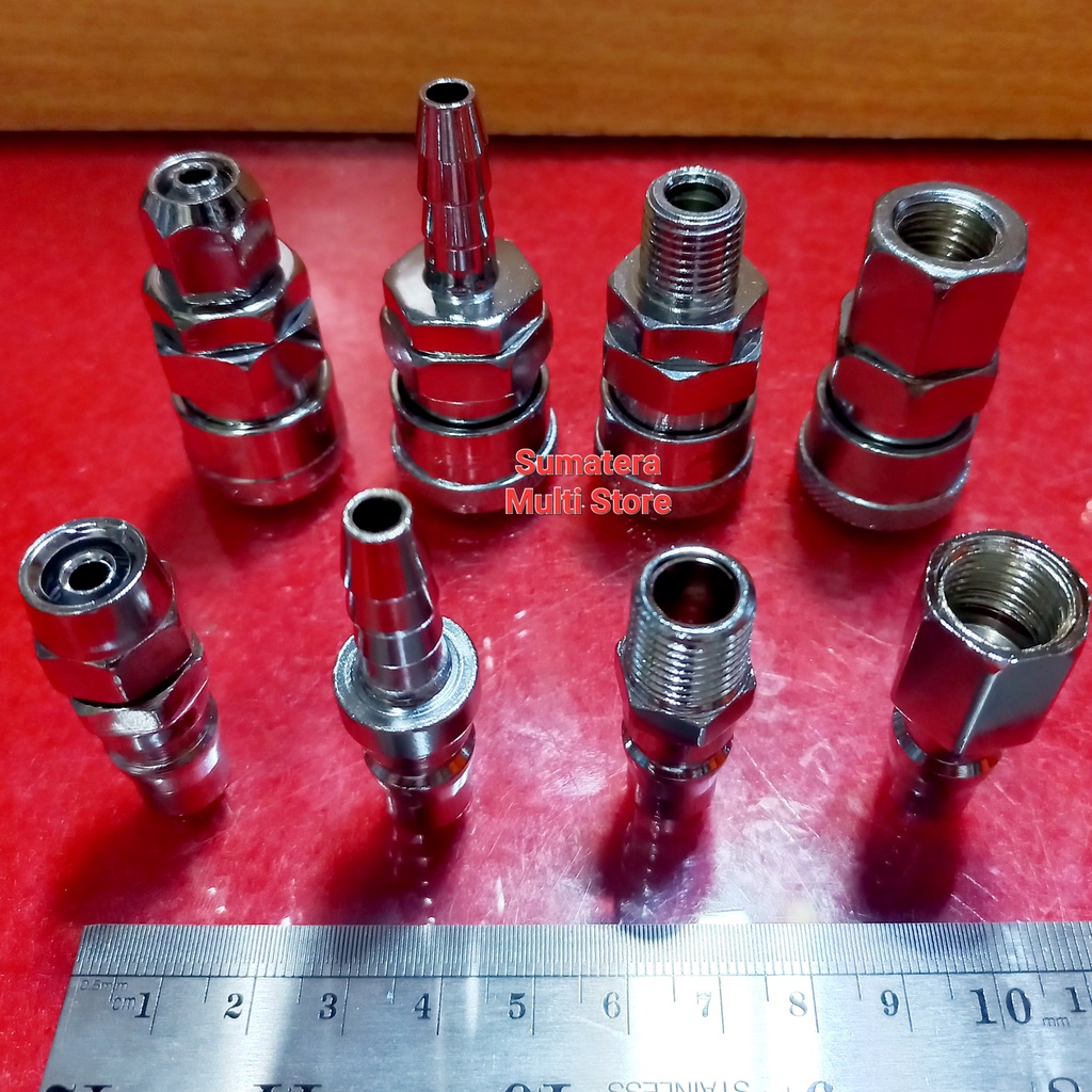 Jual Coupler jantan betina sambungan selang kompresor angin / PF PH PM PP SF SH SM SP 20 / Quick ...