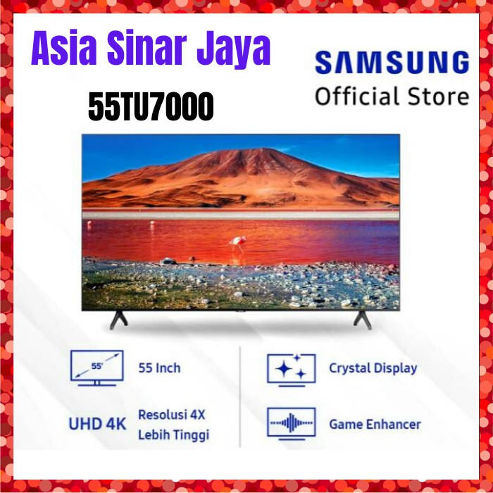Jual Samsung 55TU7000 55 Inch 55" Crystal UHD 4K Smart LED TV UA55TU7000 | Shopee Indonesia