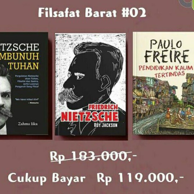 Jual paket hemat Membunuh tuhan nietzsche friedrich nietzsche ... Jual paket hemat Membunuh tuhan nietzsche friedrich nietzsche ...